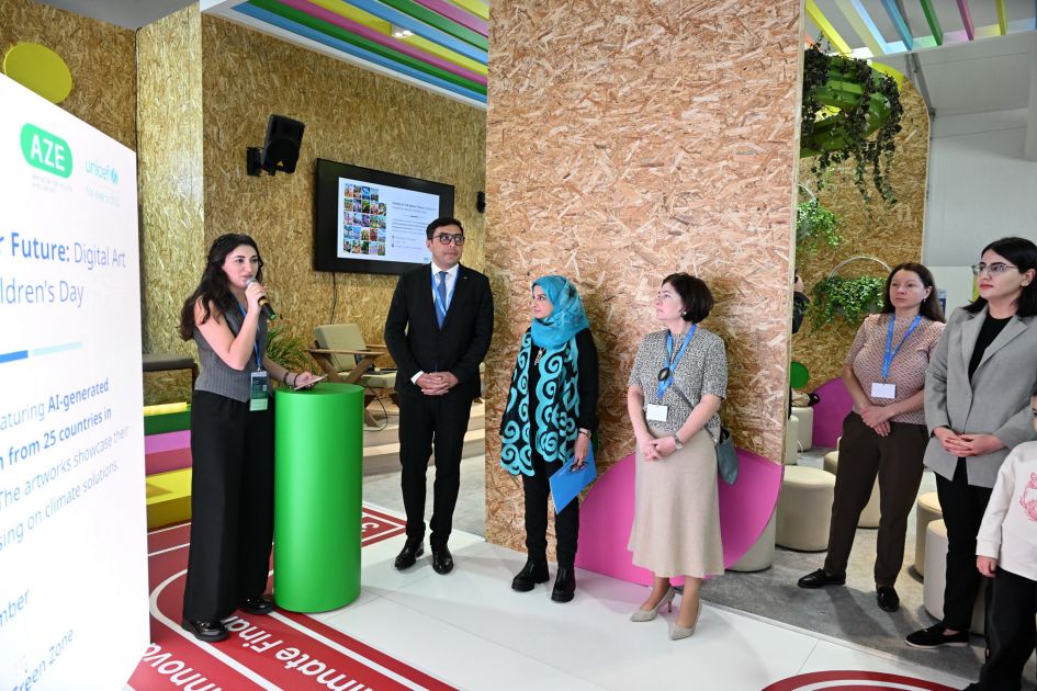 COP29-da Dünya Uşaqlar Günü ilə əlaqədar “Gələcəyə qulaq as” adlı sərgi ...