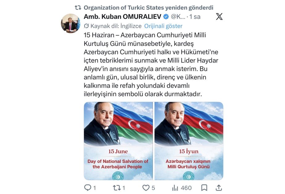 TDT-nin Baş katibi: 15 İyun milli birliyin, dözümlülüyün və ölkənin ...